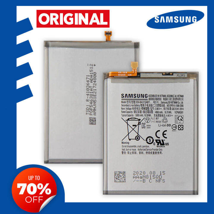Original Samsung Galaxy A31 Battery Model EB-BA315ABY (5000mAh) High ...
