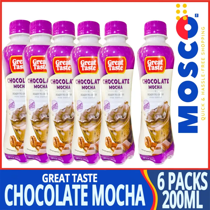 Great Taste Iced Coffee Chocolate Mocha 200mL pack of 6 | Lazada PH