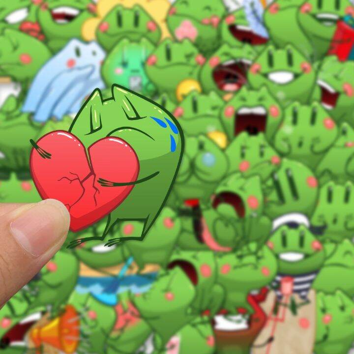 Stiker Kartun Katak kodok Hijau isi 24 pcs | Lazada Indonesia