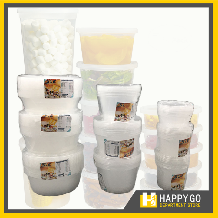 Plasticware Round Microwavable Container Stackable Reusable 5in1 and ...