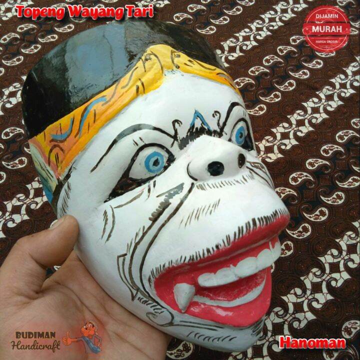 Topeng Wayang Tari Klana Karakter Hanoman | Lazada Indonesia