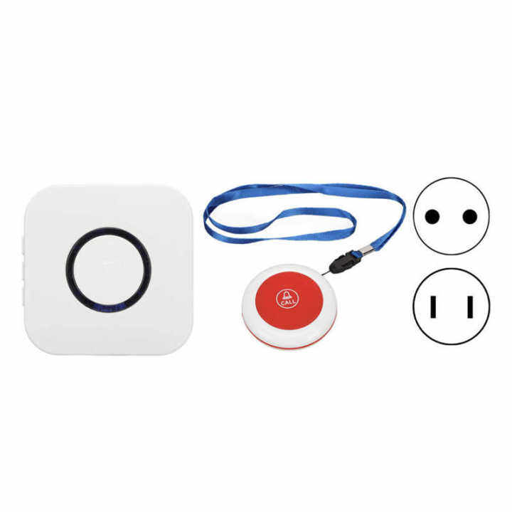 Caregiver Pager Wireless SOS Call Button 4 Level Volume Waterproof ...
