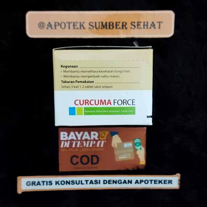 CURCUMA FORCE TABLET 1 BOX ISI 10 STRIP SOHO PENAMBAH NAFSU MAKAN//BISA ...
