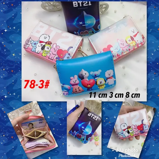 K pop bts bt21 mini wallet with handles | Lazada PH
