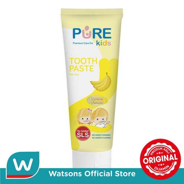 Pure Kids Toothpaste Banana 50gr | Lazada Indonesia