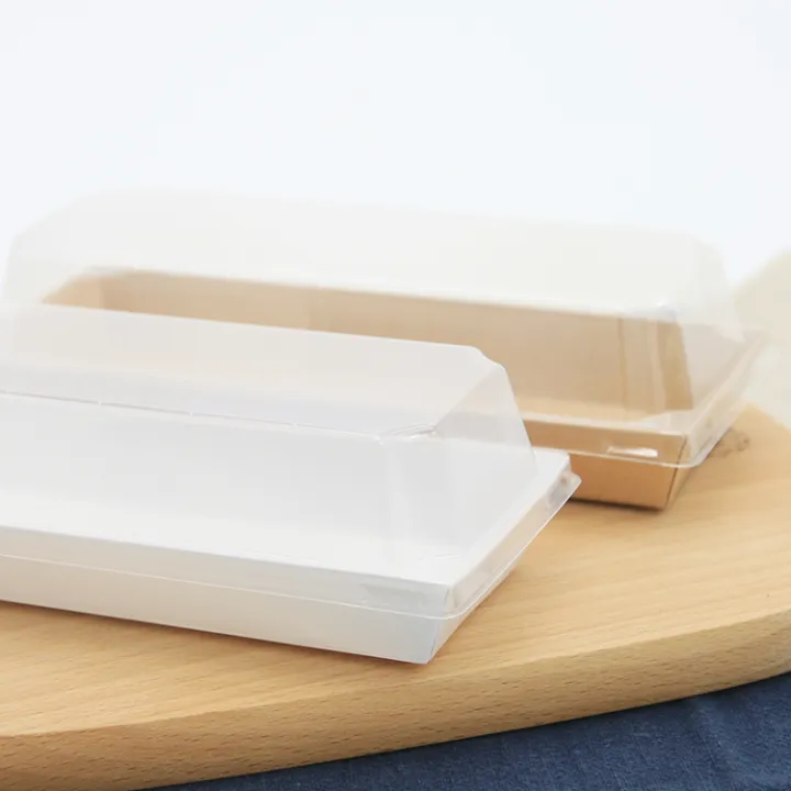 Baked rectangular sandwich cake box West Point blister paper plastic ...