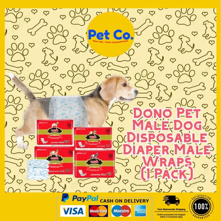 Dono Pet Male Dog Disposable Diaper Male Wraps(1 Pack) | Lazada PH