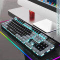 FIREWOLF Gaming Keyboard 104 Keys Layout Colorful Backlit RGB/Single ...