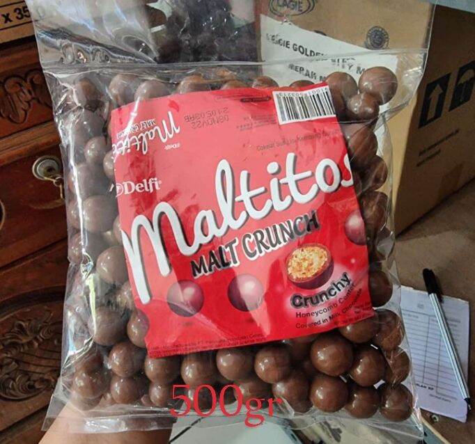 Maltitos Cokelat Delfi Malt Crunch 250 & 500 Gram | Lazada Indonesia