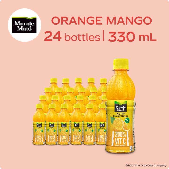 Minute Maid Nutri+ Orange Mango 330ml - Pack of 24 | Lazada PH