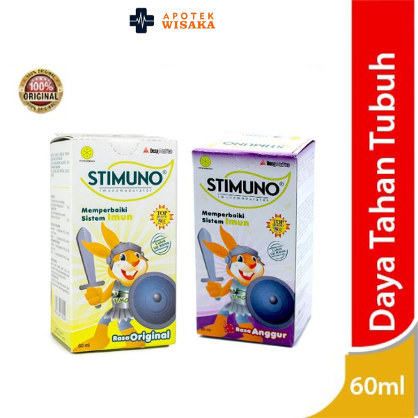 Stimuno Syrup 60 ml Rasa Original dan Anggur | Lazada Indonesia