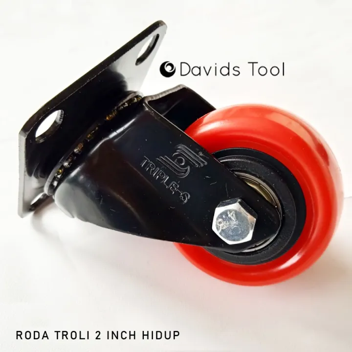 Roda troli lemari etalase meja kecil double bearing hidup 2 inchi ...