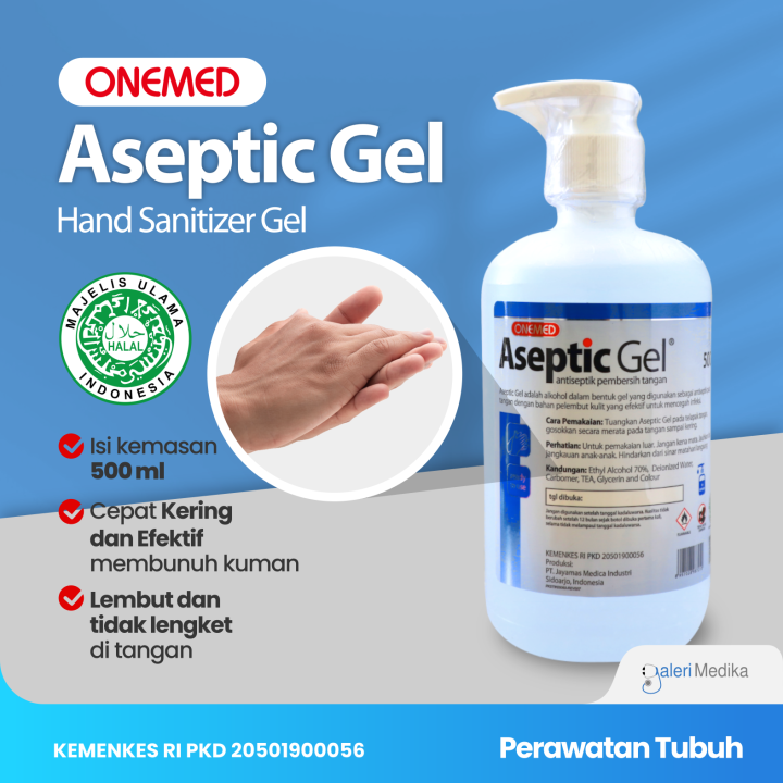 Hand Sanitizer Gel / Aseptic Gel Onemed 500ml Dispenser | Lazada Indonesia