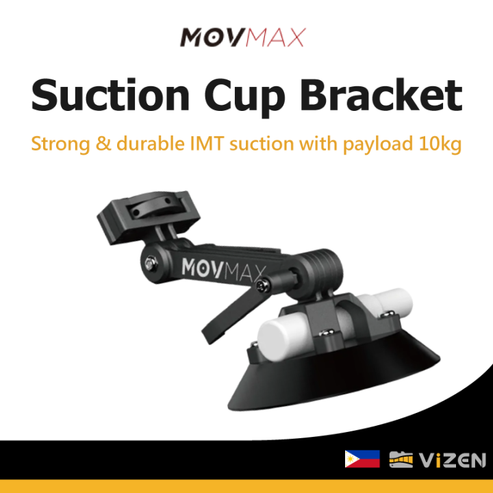 MOVMAX Suction Cup Bracket (Strong & durable IMT suction with payload ...