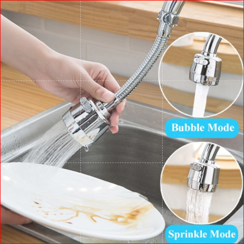 Stainless Steel Faucet Extender Water Saving Sink Nozzle Filter Sprayer ...