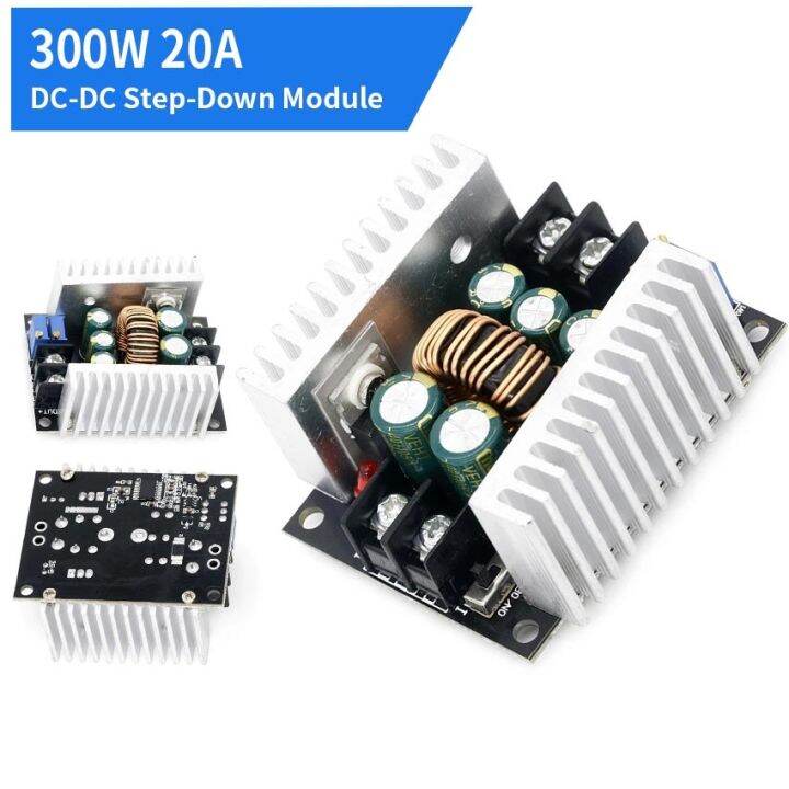 [100 Original] 300W 20A DC-DC Adjustable Step Down Buck Converter ...