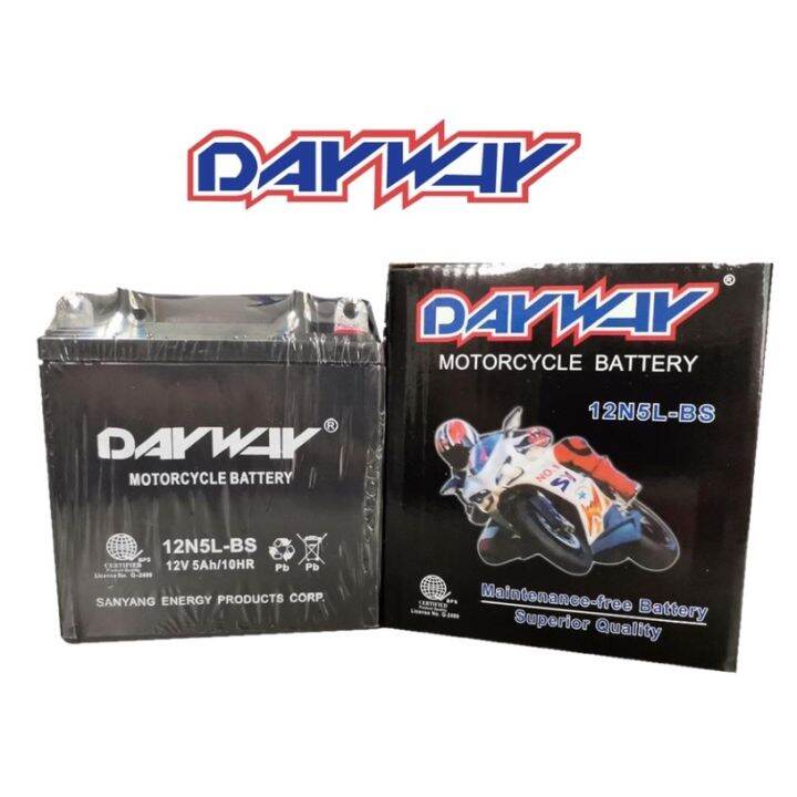 motorcycle battery original Motorcycle battery 3L 4L 5L DAYWAY | Lazada PH