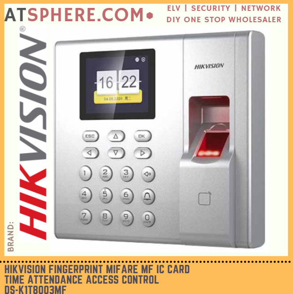 Hikvision Fingerprint MIFARE MF IC Card Time Attendance Access Control ... Hikvision Fingerprint MIFARE MF IC Card Time Attendance Access Control ...