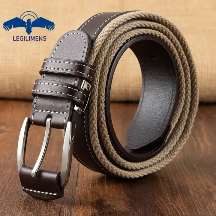 LEGILIMENS 3.5เซนติเมตรความกว้างหนังผู้ชาย S Plice เข็มหัวเข็มขัดเข็ม ...