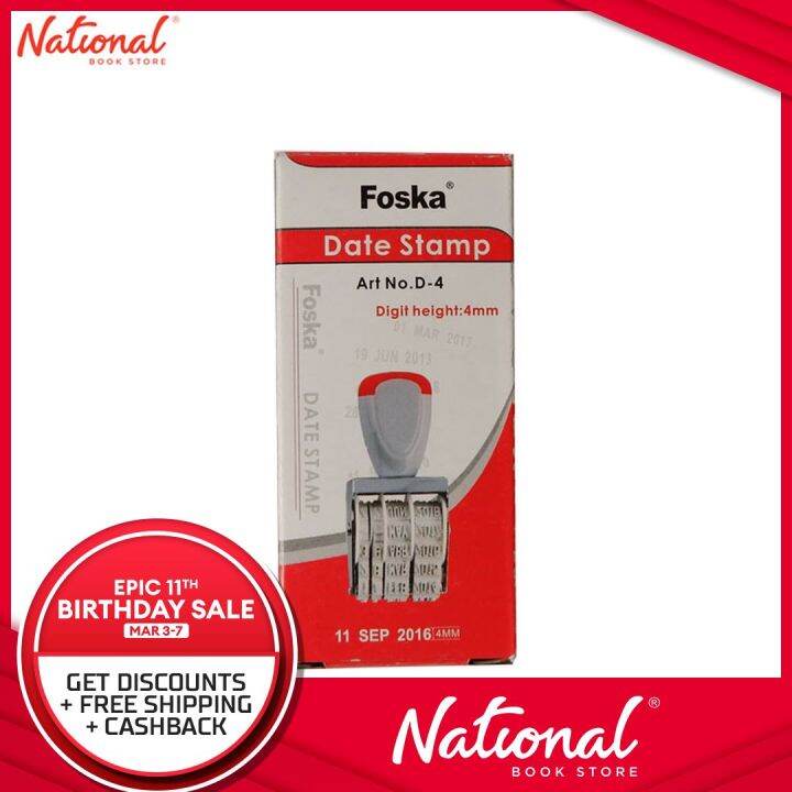 Foska Dater D4 4Mm Dd/Mmm/Yyyy | Lazada PH