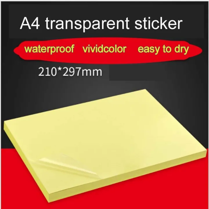 High Quality Clear Adhesive Printer Paper A4 Self Adhesive Glossy ...
