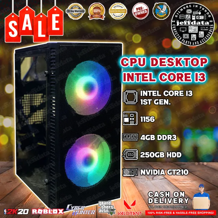 Cpu Desktop Intel Core i3-1st Gen. 4gb ram 250gb hdd Nvidia Gt210 ...