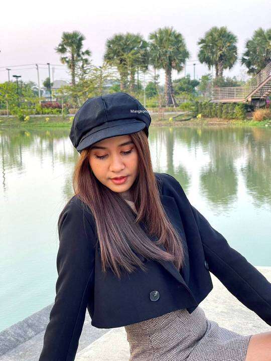 หมวกแก๊ปทรงฟักทองมีปีก หมวกแฟชั่น สินค้าพร้อมส่งจากไทย D119 | Lazada.co.th