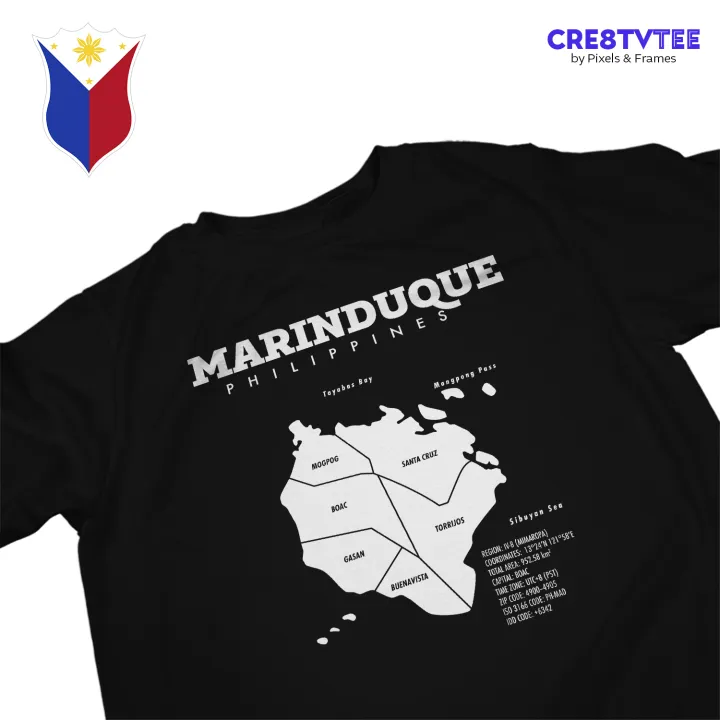MARINDUQUE PHILIPPINES Map & Info Unisex T-Shirt | Lazada PH
