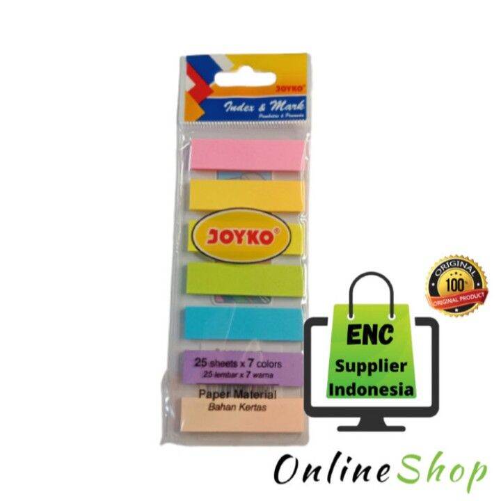 joyko 175 lembar Index & Mark im 32 Penanda Pembatas kertas im-32 7 ...