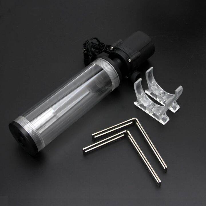 G1/4\ quot; Thread XHC8 160mm Cylinder Computer Water Tank 12V 19W PC ...