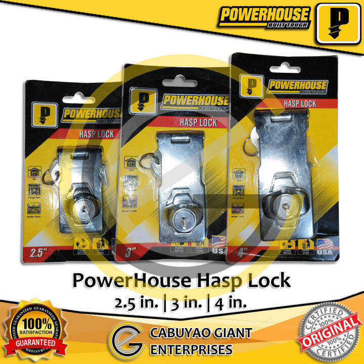 Powerhouse Hasp Lock [ 2.5 inches | 3 inches | 4 inches ] | Lazada PH