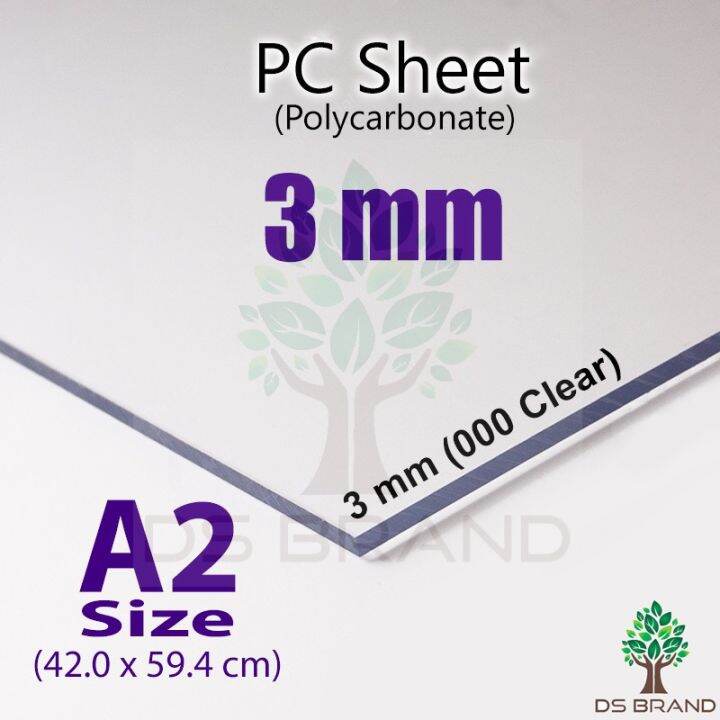 [ PC Sheet ] 3 mm A2 PC Sheet Polycarbonate Sheet | Lazada