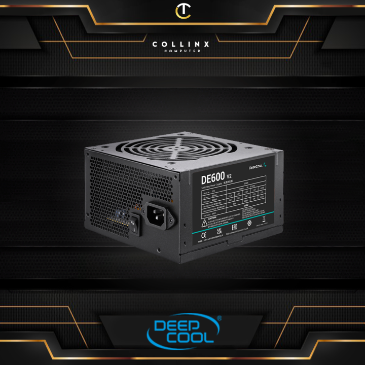 600W DeepCool DE600 V2 Power Supply | 120mm Smart Silent PSU Fan | For ...