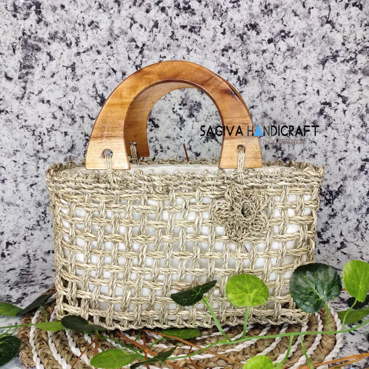 Tas Lucu Wanita | Tas Etnik Kayu Anyaman Pandan Lilit | Lazada Indonesia