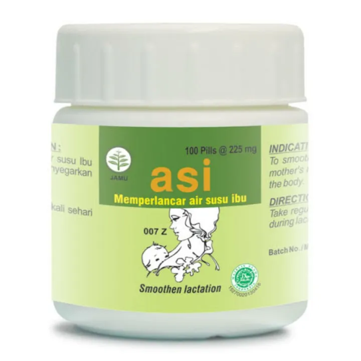 Asi 100 Pil - Memperlancar Air Susu Ibu - Lancar Asi - ASI Alami - Obat ...