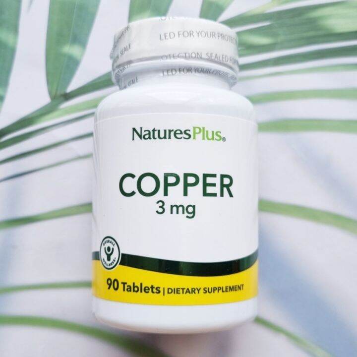 ธาตุทองแดง Copper 3 mg 90 Tablets (NaturesPlus®) | Lazada.co.th