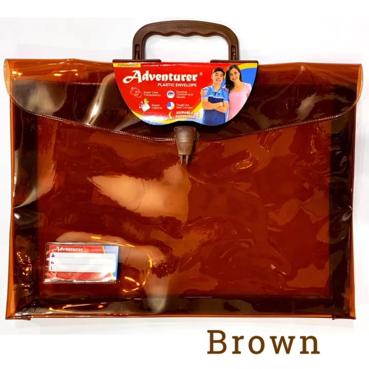 Adventurer Expanding Envelope Colored Transparent with handle E-213-LWH ...