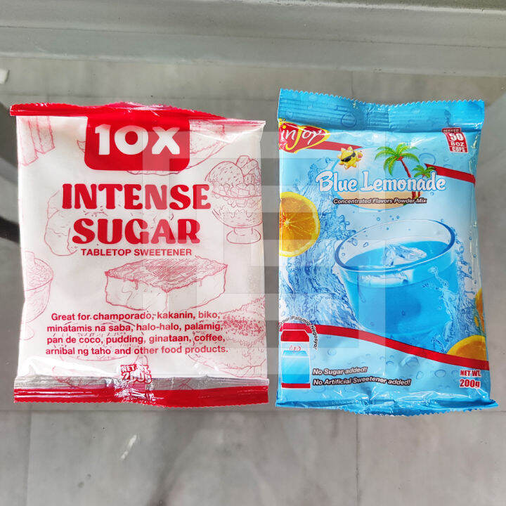 Injoy Blue Lemonade Unsweetened Powdered Drink 200g Bundled with 10x ...