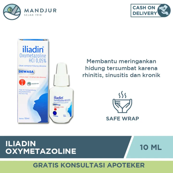 Iliadin Nasal Spray 10 mL - Obat Semprot Hidung Tersumbat | Lazada ...