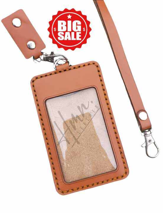 ID card kulit / name tag kulit | Lazada Indonesia