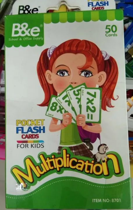 Multiplication Pocket Flash Cards | Lazada PH