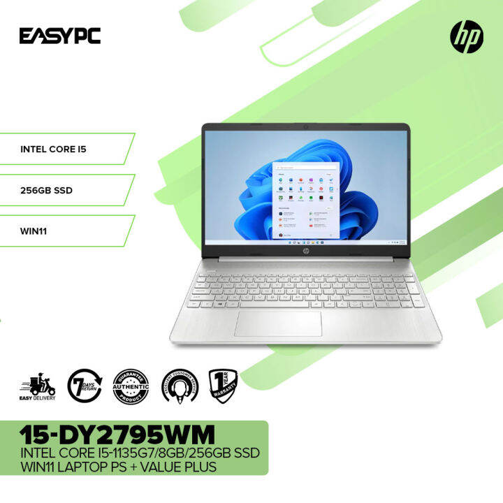 EasyPC | HP 15-dy2795wm Intel Core i5-1135G7/8GB/256GB SSD/Win11 Laptop PS + Value Plus | Lazada PH