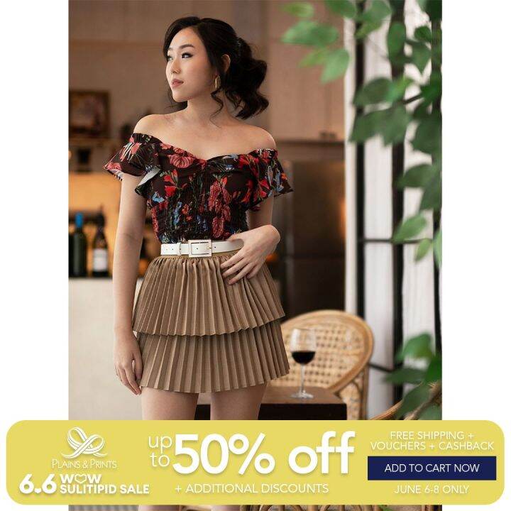 Plains & Prints | Emily In Paris Matina Short Sleeve Top (Multi ...