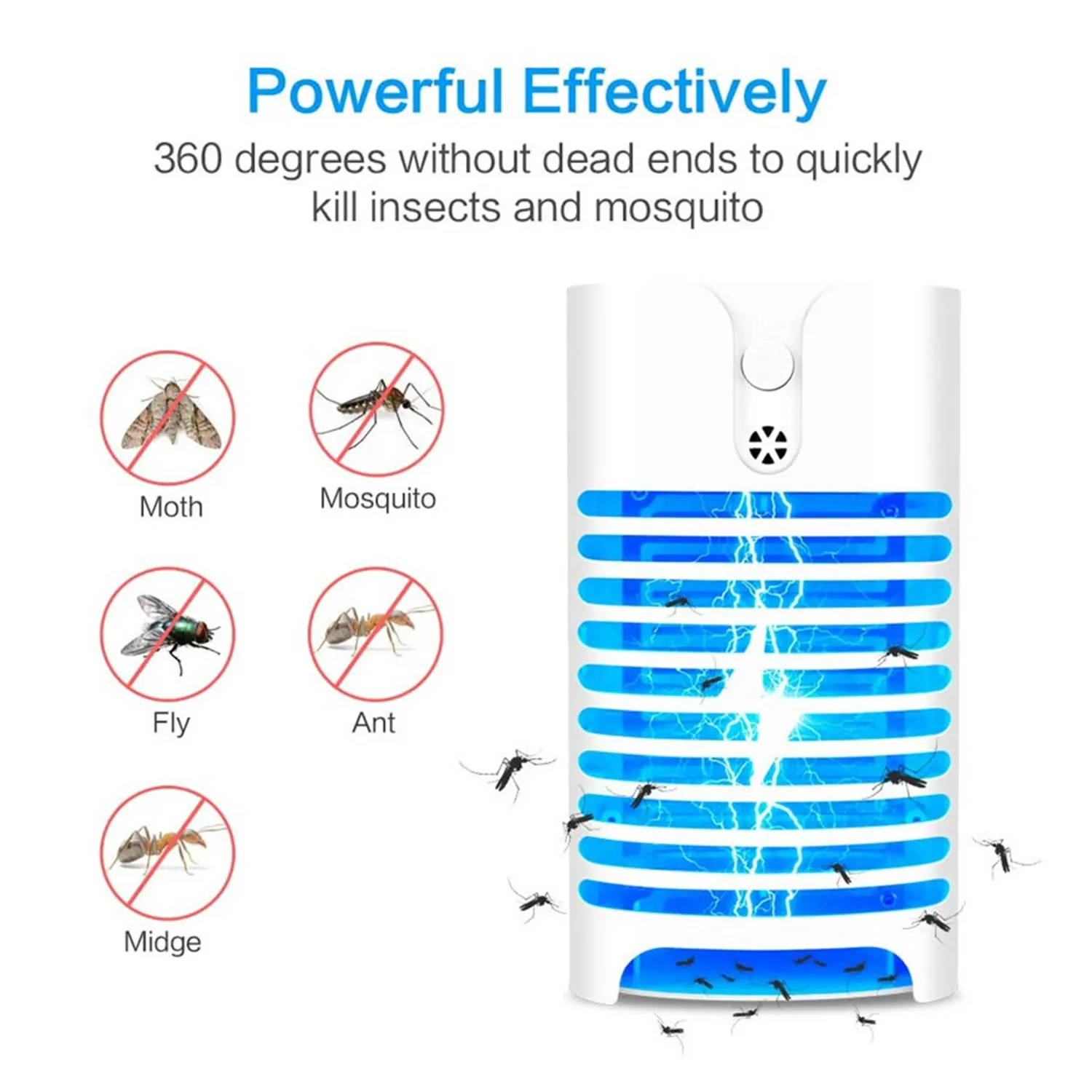 220v Led Socket Bug Electric Zapper Mini Mosquito Killing Lamp Night ...