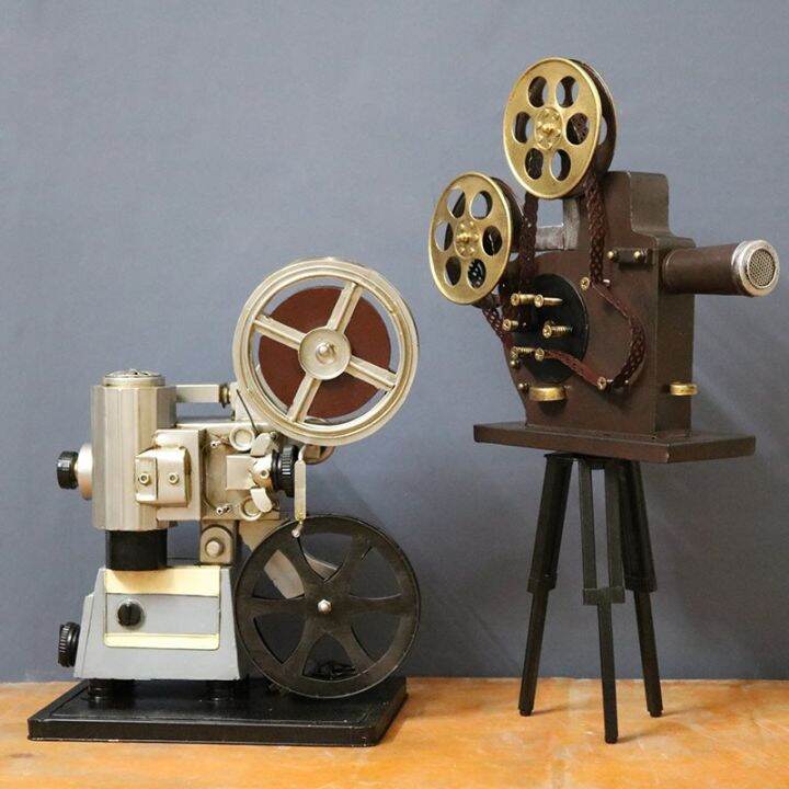 Photographic film vintage movie projector retro ornaments coffee shop ...