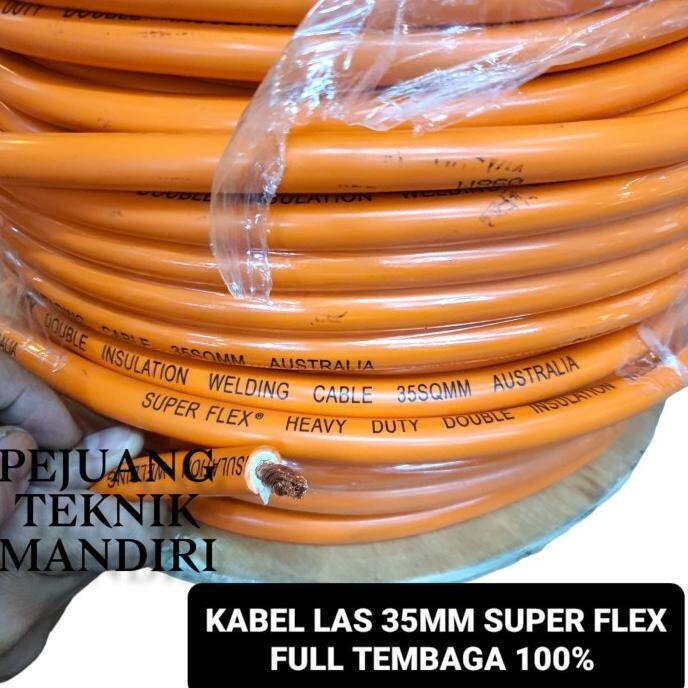 KABEL LAS SUPERFLEX 35MM FULL TEMBAGA / KABEL LAS SUPER FLEX 35 MM | Lazada Indonesia