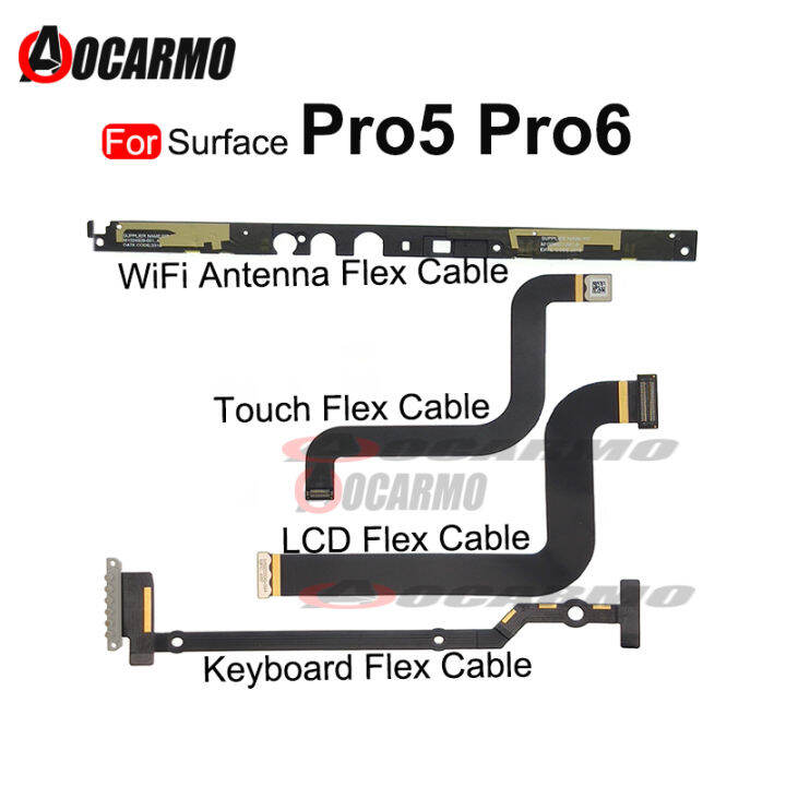 หน้าจอสัมผัส LCD FLEX CABLE สำหรับ Surface PRO5 Pro 5 6 7 1796 WIFI เสา ...