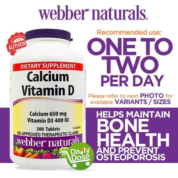 Webber Naturals Calcium with Vit D | Lazada PH