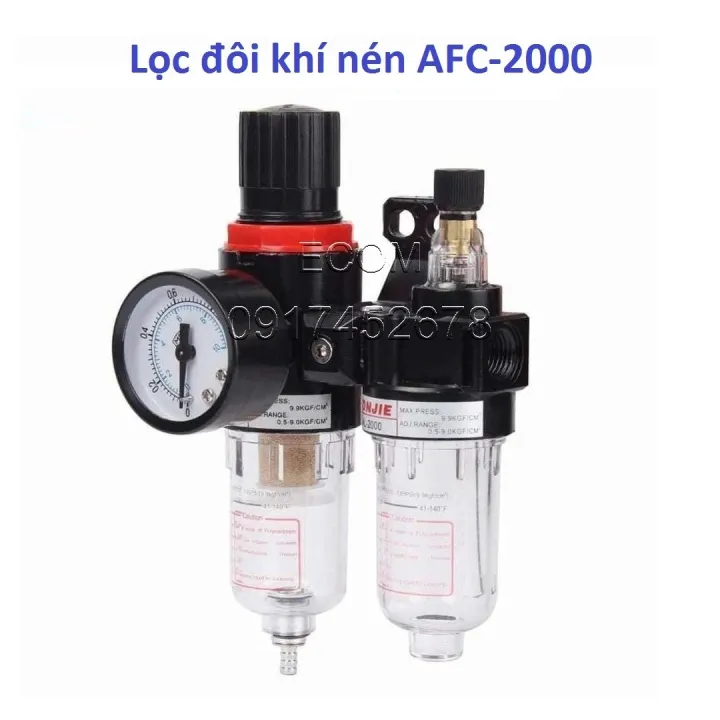 Đồng hồ lọc khí tách nước khí nén AFC-2000 (lọc đôi) | Lazada.vn