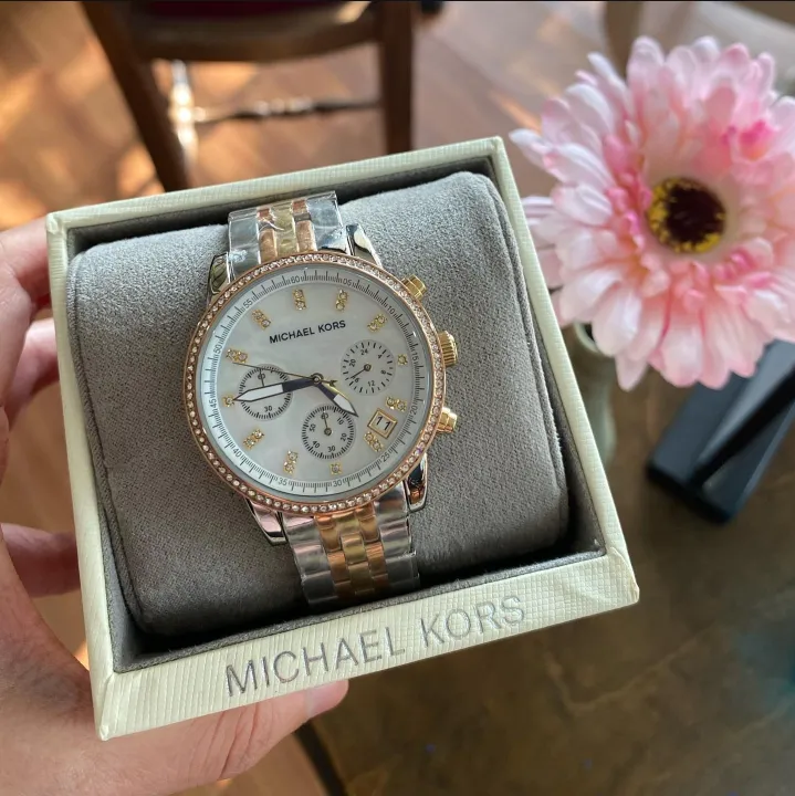 MK5650 Michael Kors Ritz Chronograph Tricolor With 1 Year Warranty For ...